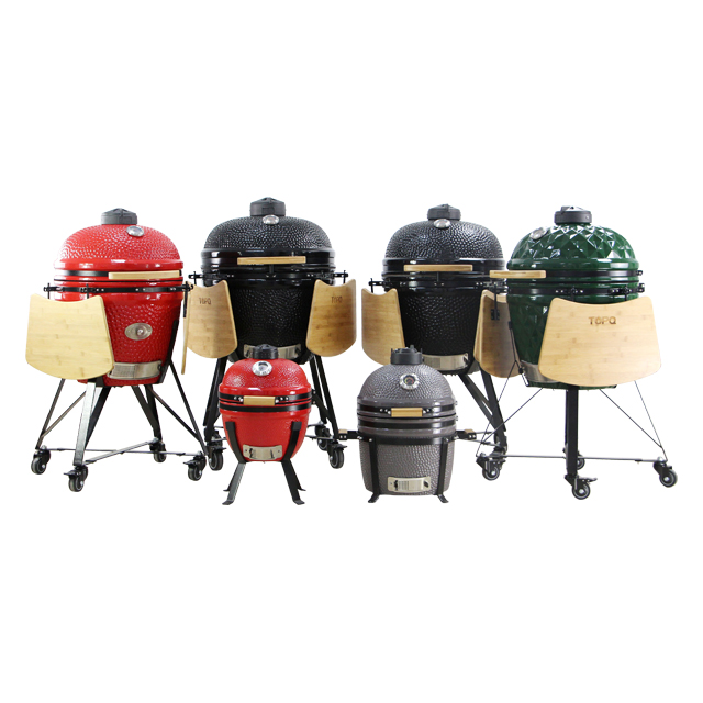 Kamado Charcoal Grill & Smoker BBQ for Outdoors - TOPQ